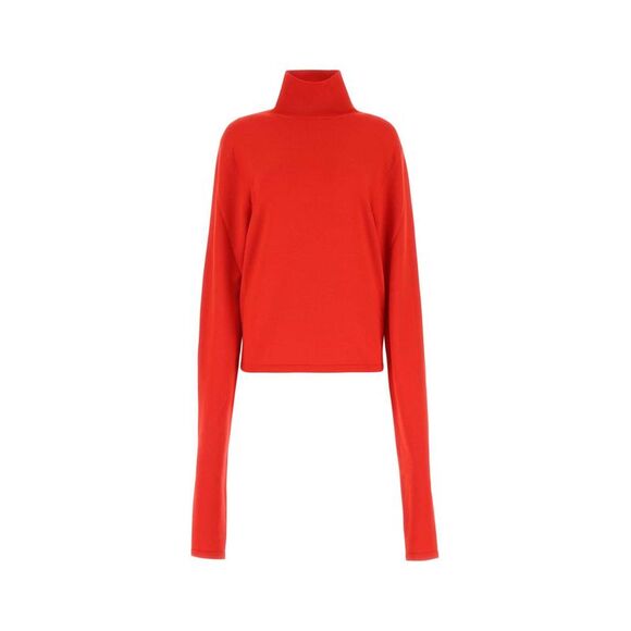 The Row | Sweaters | The Row Red Wool Carlus Sweater | Poshmark